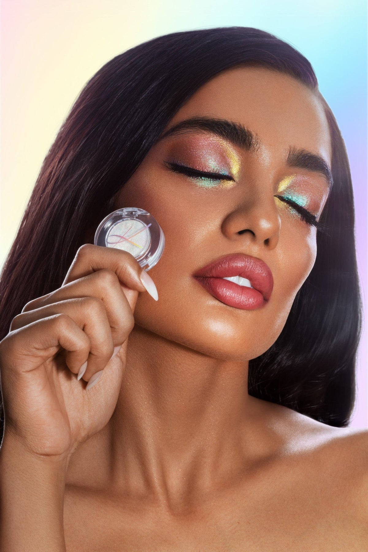 Pixie Magic Rainbow Glitter Eyeshadow Pot (Translucent White Sparkles ...