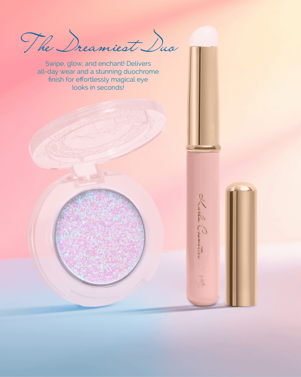 Velvet Dreams Opal Multichrome Pressed Eyeshadow | Karla Cosmetics