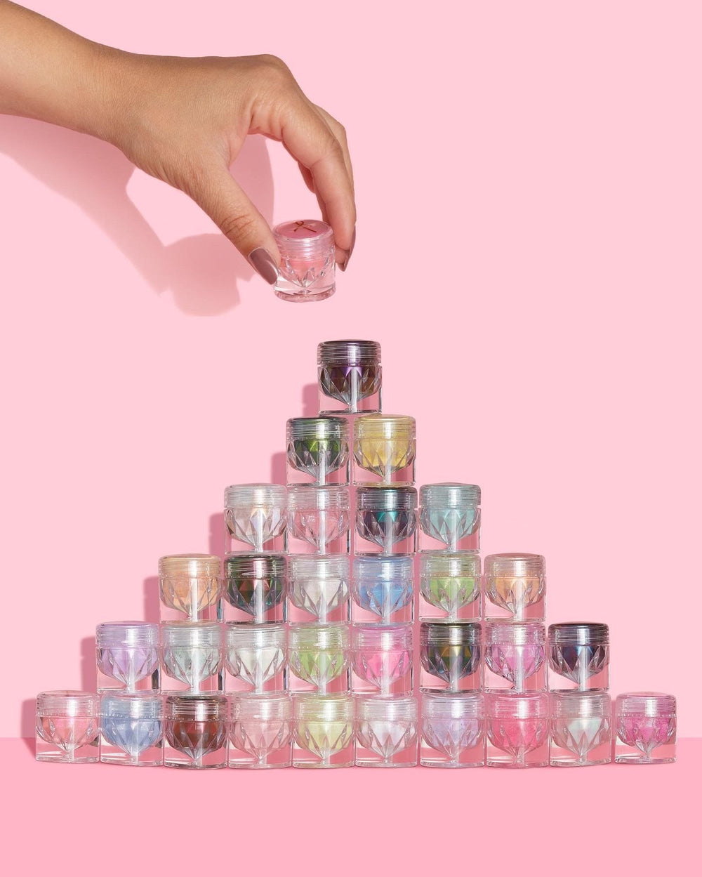 Sapphire Gem Holographic Glitter Eyeshadow Pot (Royal Blue/Rainbow ...