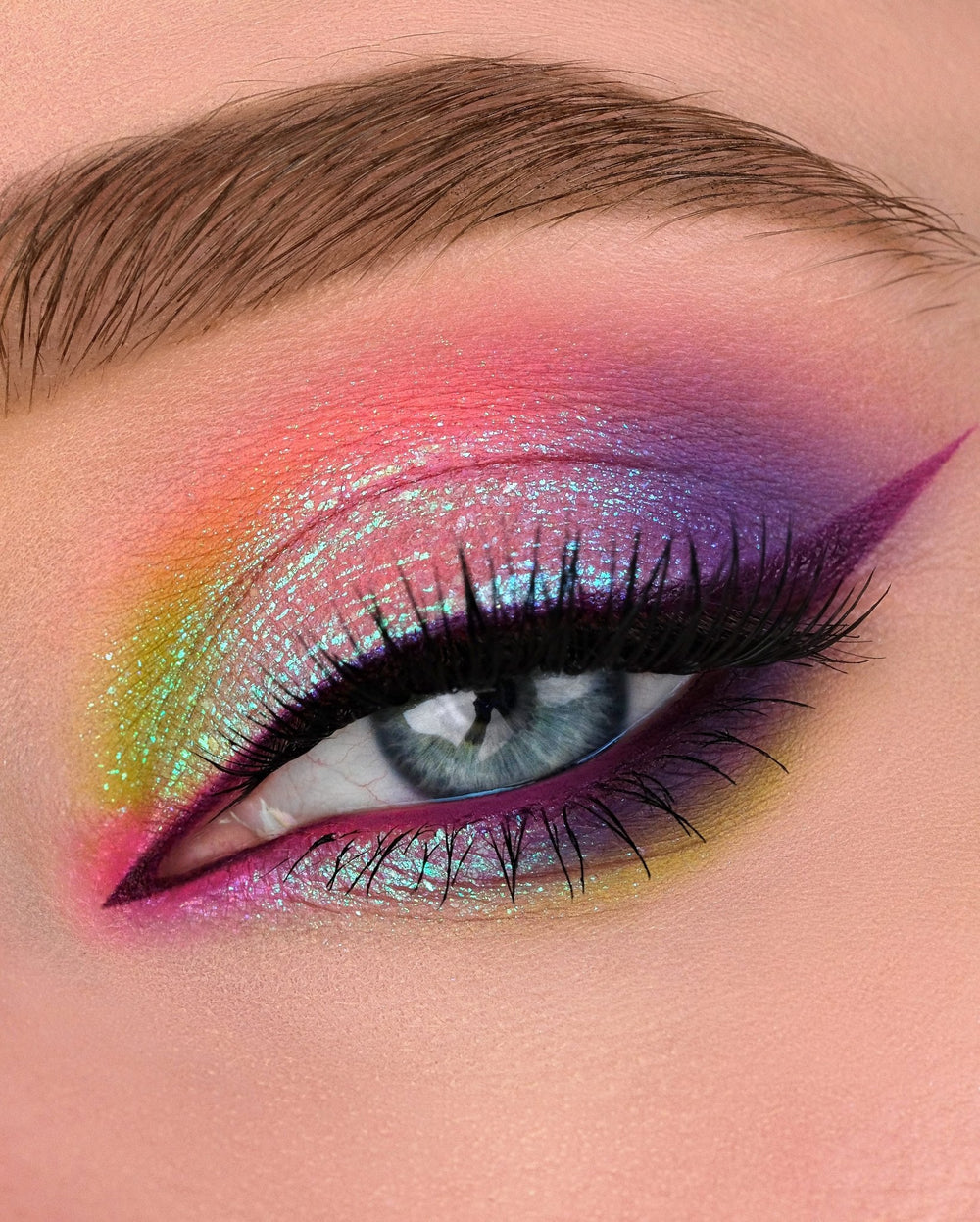 Pixie Magic Rainbow Glitter Eyeshadow Pot (Translucent White Sparkles ...